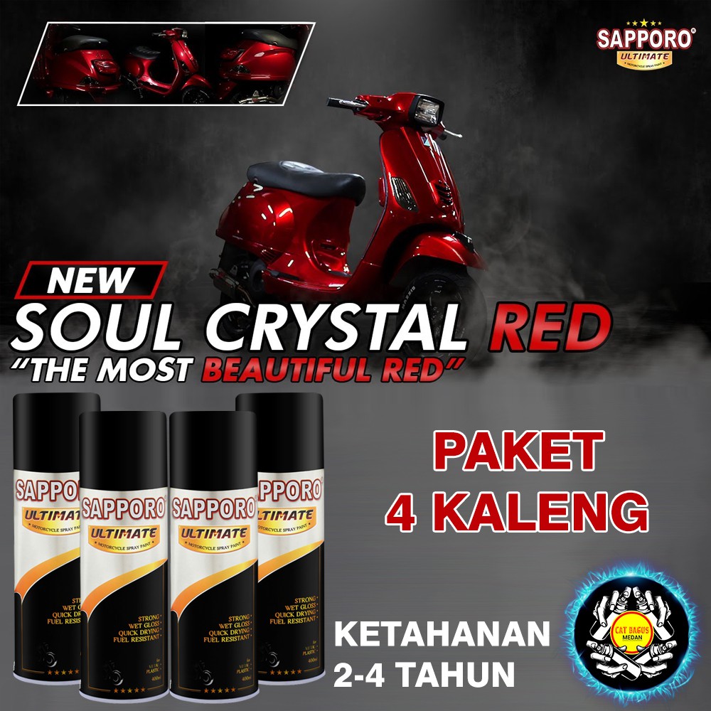 Jual 4 PCS PAKET SOUL CRYSTAL RED SAPPORO ULTIMATE UCT01 GC01 CAT ...