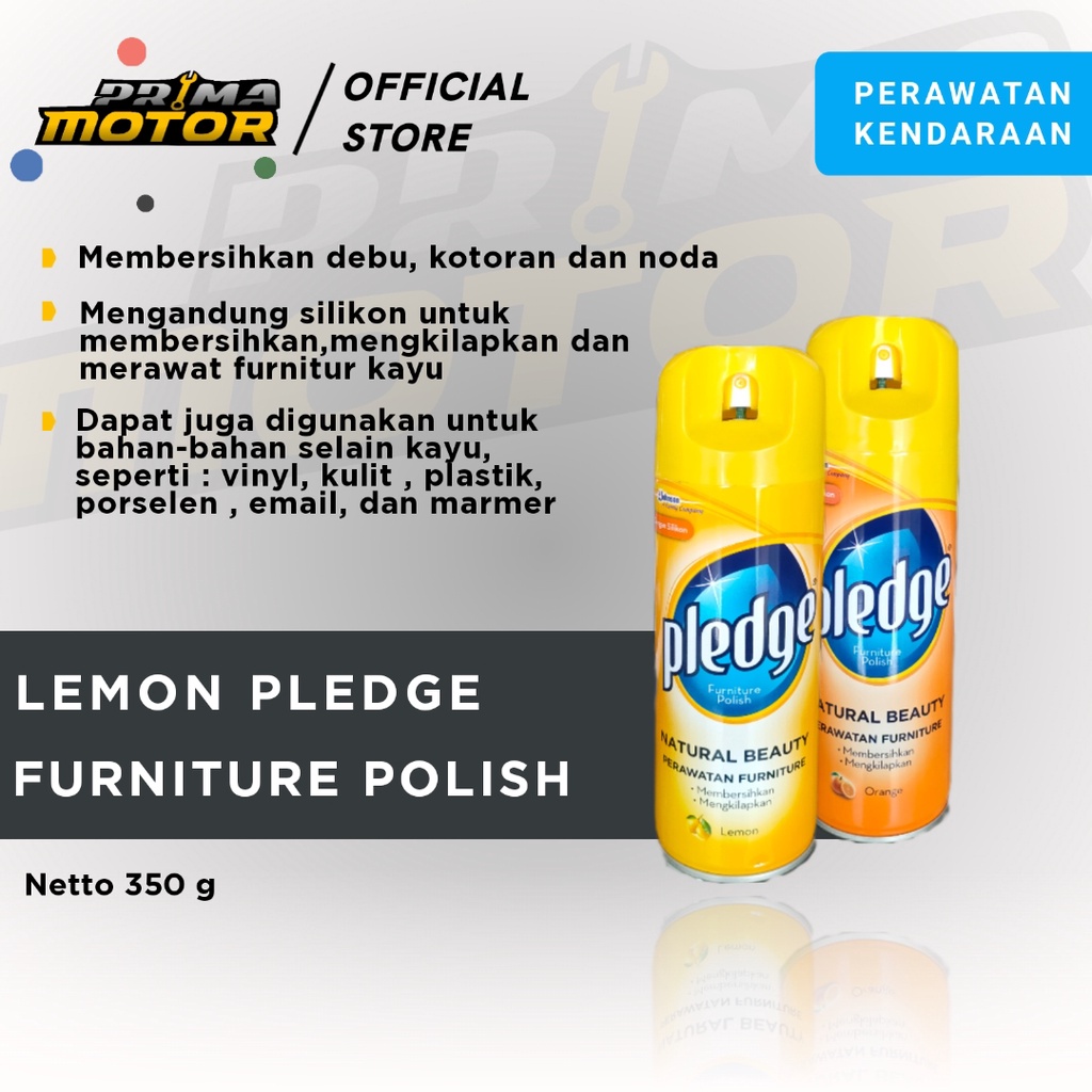 Jual Pledge Spray silicone pembersih motor/kayu/mebel 170 g / 350 g ...