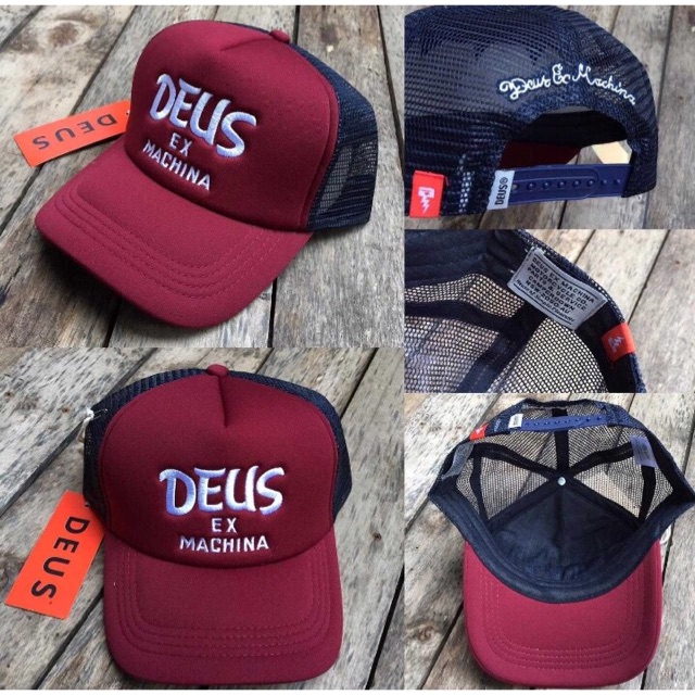 Jual Topi Deus Ex Machina Merah Maroon Navy Name White Jaring Berat ...