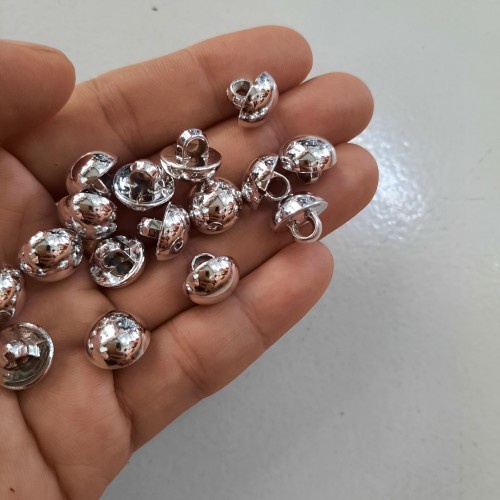 Jual Kancing Baju/Kancing Jamur Hias Warna Perak Dan Mas Size 11mm ...