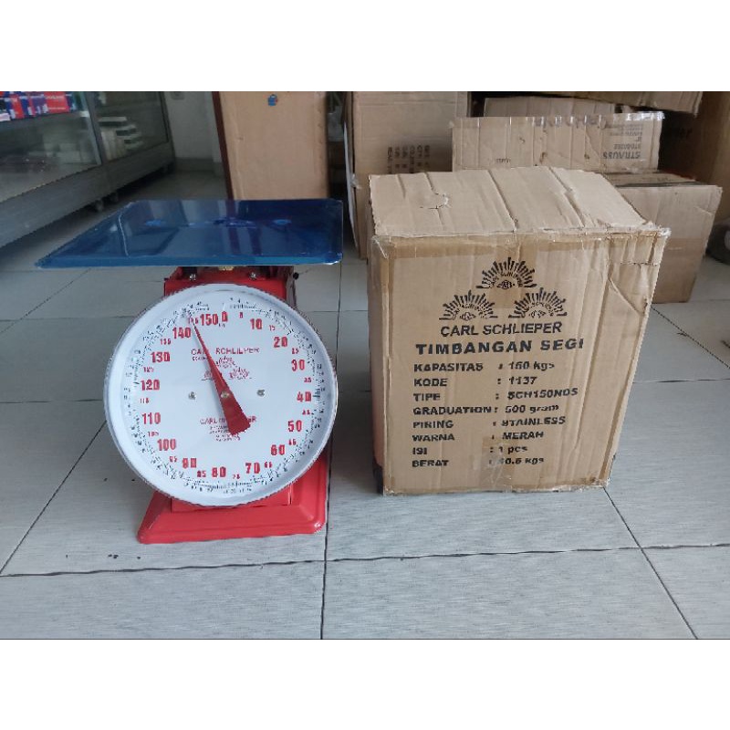 Jual TIMBANGAN DUDUK JARUM CARL SCHLIEPER JARUM 150 KG | Shopee Indonesia