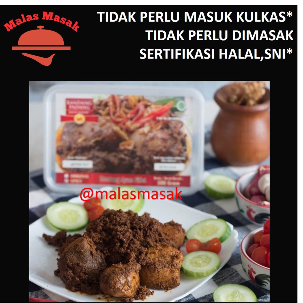 Jual Rendang Ayam Restu Mande 300 gram | Shopee Indonesia