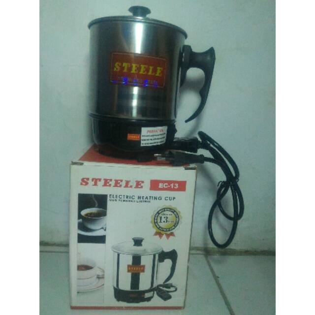 Jual Teko pemanas air listrik STEELE 14 cm | Shopee Indonesia