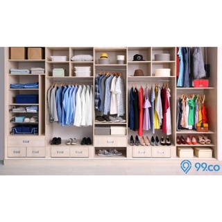 Jual lemari costum bahan HPL / polywood minimalis 1 / 2 / 3 pintu ...