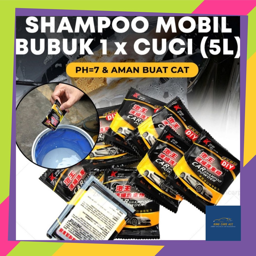 Jual Shampoo Mobil Bubuk Sachet 5g/Car Wash Soap | Shopee Indonesia