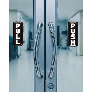 Jual 1 Sepasang Sign Dorong Tarik Akrilik Stiker Pull Push Door Papan ...