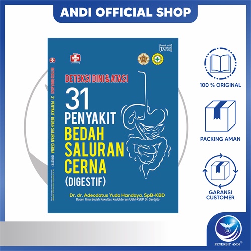 Jual Penerbit Andi - Deteksi Dini Dan Atasi 31 Penyakit Bedah Saluran Cerna (Digestif) - Dr. dr ...
