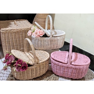 Jual keranjang picnic rotan | Shopee Indonesia