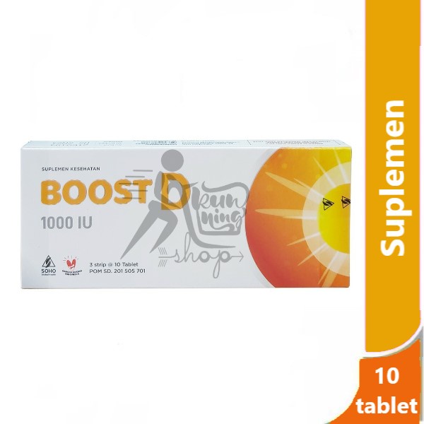Jual Boost D 1000 IU Strip @ 10 tablet - suplemen vitamin D3 Indonesia ...