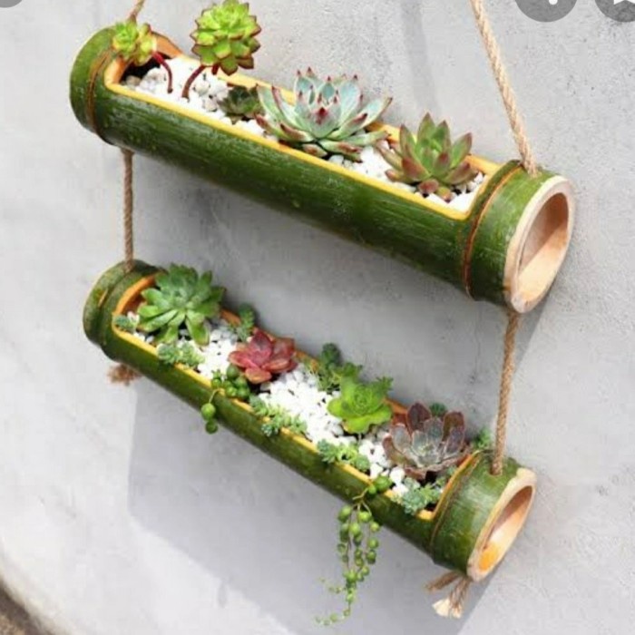 Jual pot bambu gantung cantik 30 cm | Shopee Indonesia