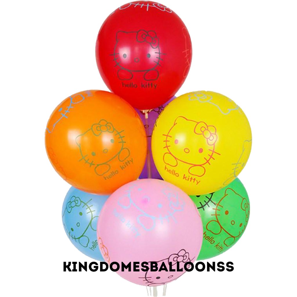 Jual Kingdomesballoonss - Balon Latex Hello Kitty Ulang Tahun | Shopee ...