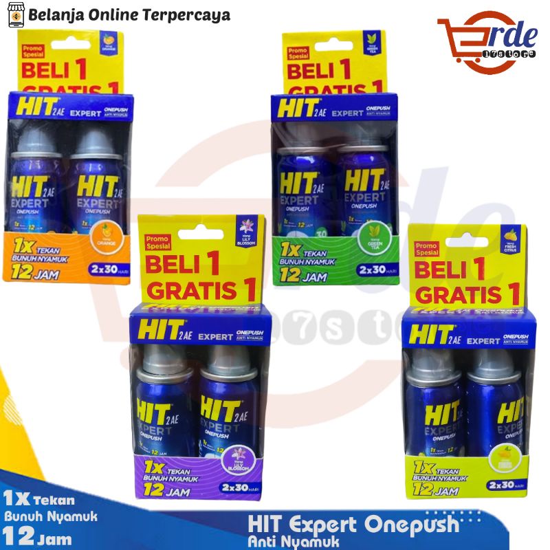 Jual Hit One Push Expert beli 1 Gratis 1 / Pembasmi Nyamuk dan Kecoa ...