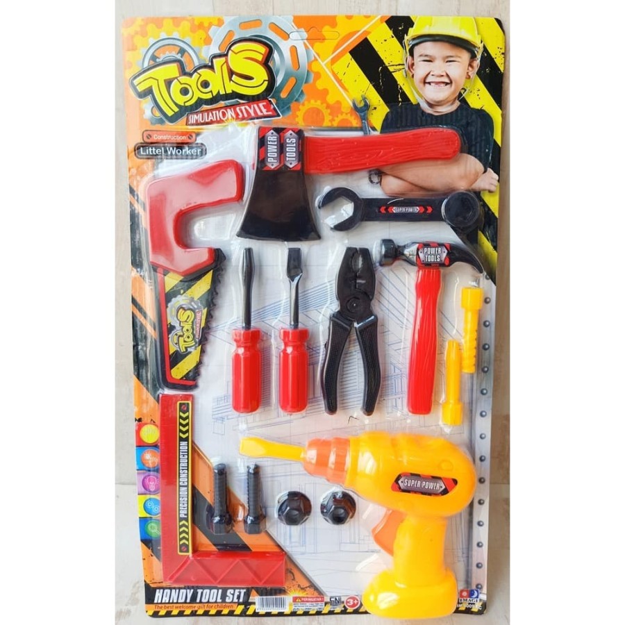 Jual Mainan Anak Tool Set Tukang Tukangan | Shopee Indonesia