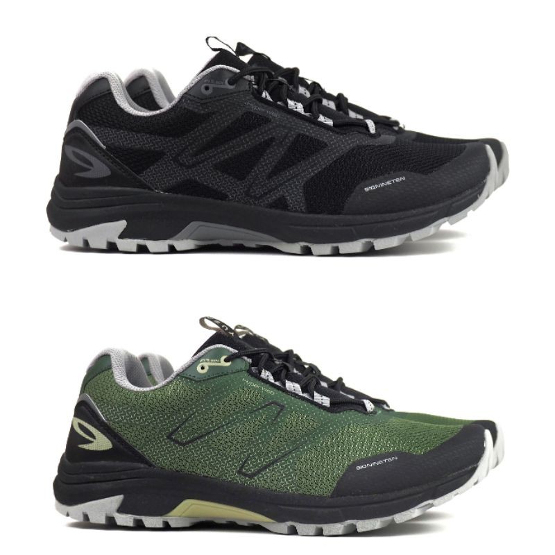 Sepatu Lari Trial Running Nineten Yuza Hijau Hitam Original 910 ...