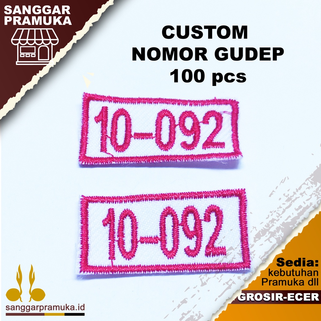 Jual Nomor Gudep Custom / Nomor Gugus depan | Shopee Indonesia