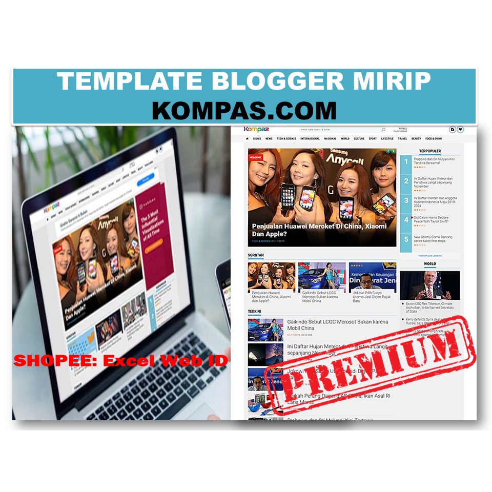 Jual Template Blog Mirip Kompas Premium, Meningkatkan Penghasilan Adsense dan SEO Friendly ...