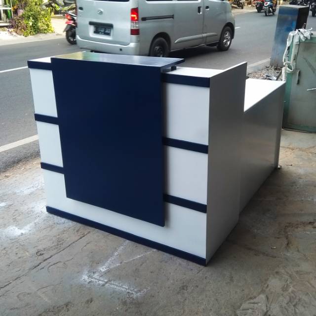 Jual Meja Resepsionis Meja Counter Furniture Custom New MeJa Front ...