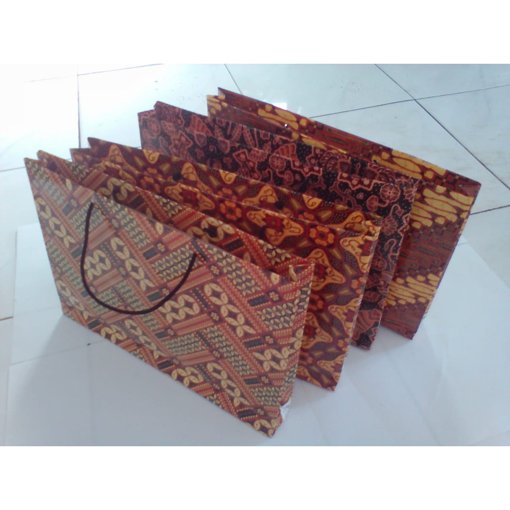 Jual paperbag motif batik sedang | Shopee Indonesia