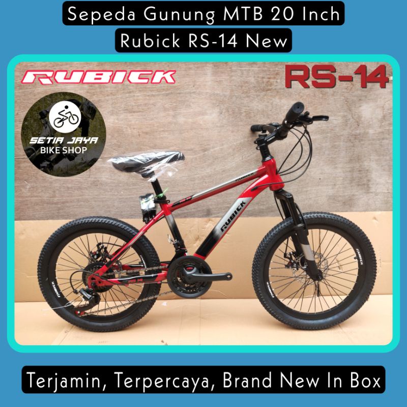 Jual Sepeda Gunung MTB 20 Inch RUBICK RS-14 STEEL 3x7 Speed New ...