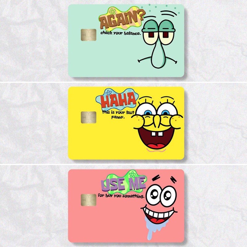 Jual Spongebob Edition | Skin Card ATM Indonesia|Shopee Indonesia
