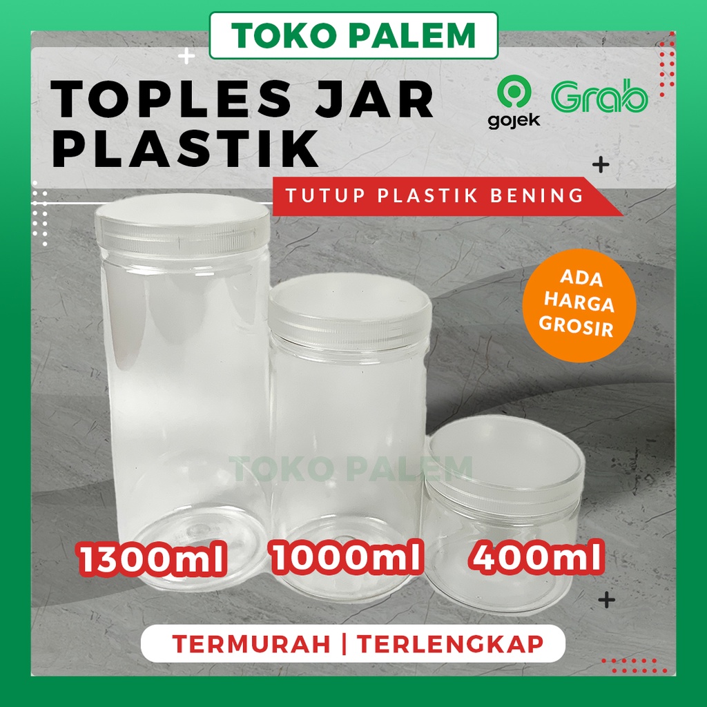 Jual Toples Tabung silinder plastik 400 ml 1000 ml 1300 ml TEBAL ...