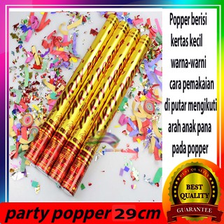 Jual Party Popper 30 cm Confeti manik Confetti | conveti | convety ...