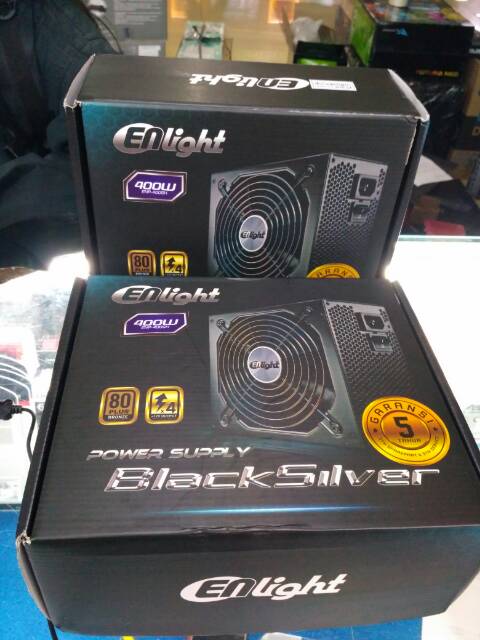 POWER SUPPLY ENLIGHT 400W BLACK SILVER 80+ BRONZE/PSU ENLIGHT/PSU ...