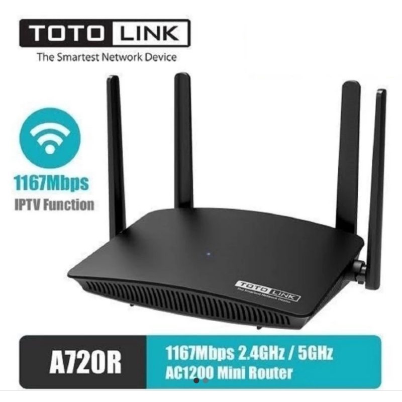 Jual Totolink A720R AC1200 Wireless Dual Band Router 4 Antena | Shopee ...