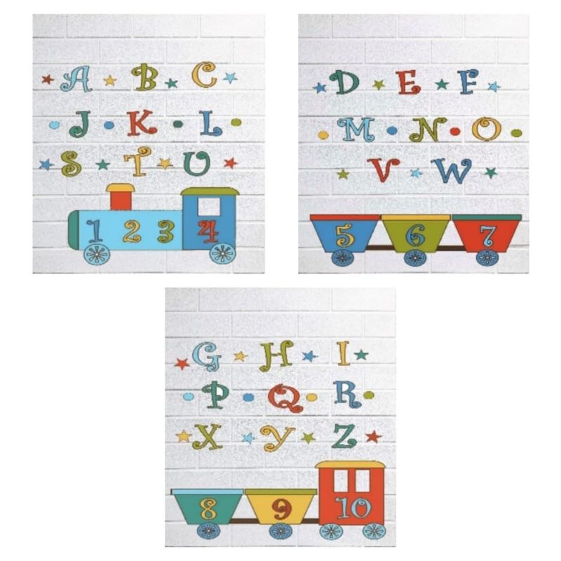 Jual WALLPAPER STIKER DINDING TIMBUL FOAM PINK POLOS DAN MOTIF ABJAD ...