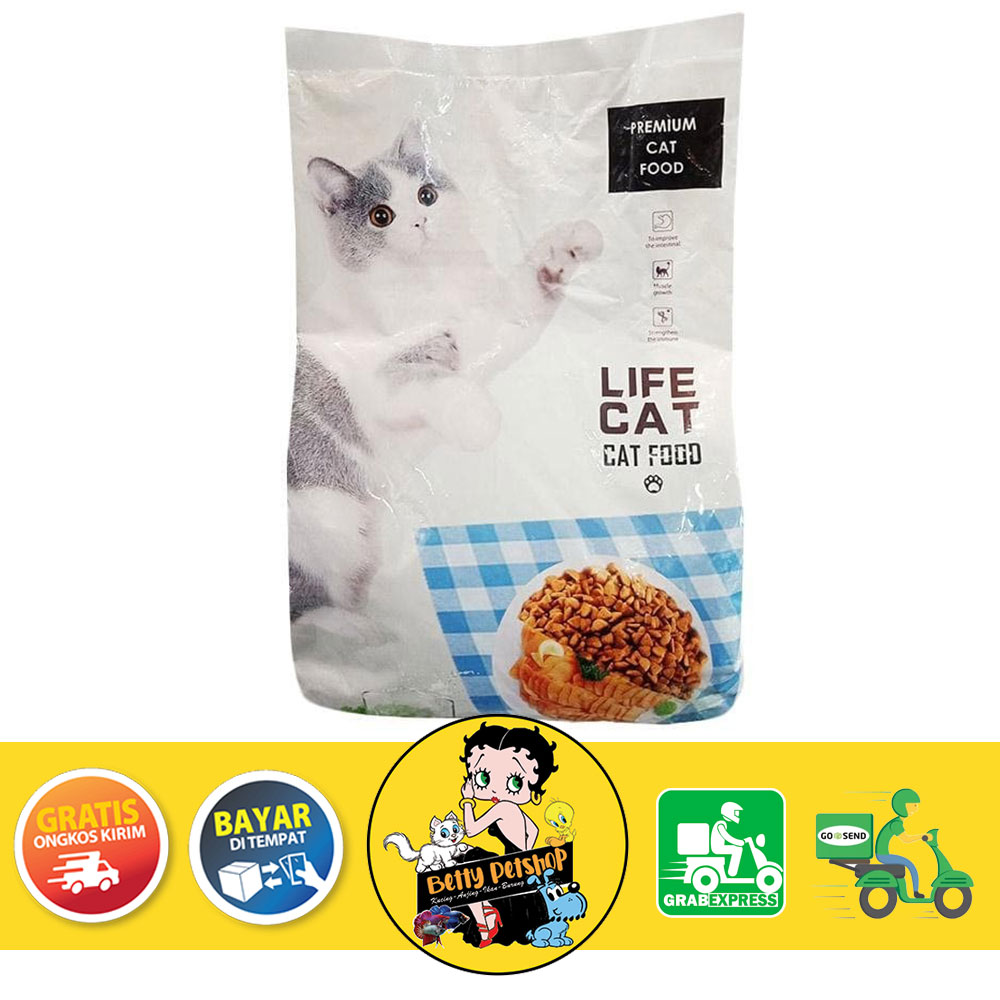 Jual LIFE CAT MAKANAN KUCING DRY FOOD REPACK 1KG | Shopee Indonesia
