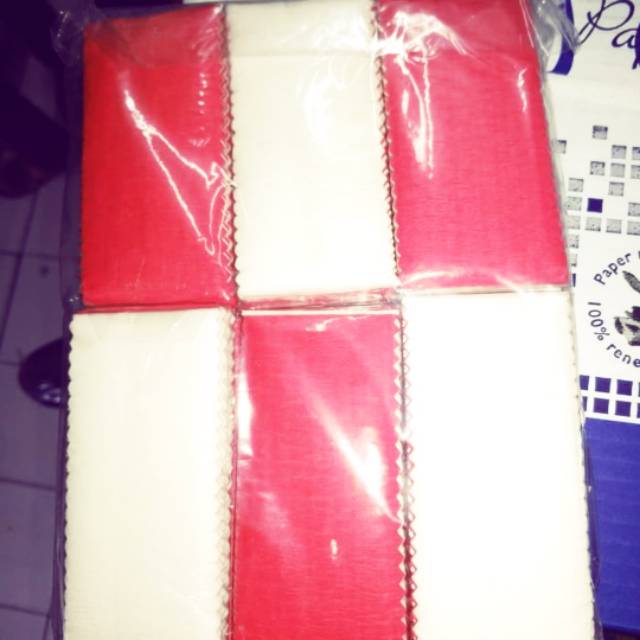 Jual KERTAS CRAPE POTONG MERAH PUTIH 1 PAK | Shopee Indonesia
