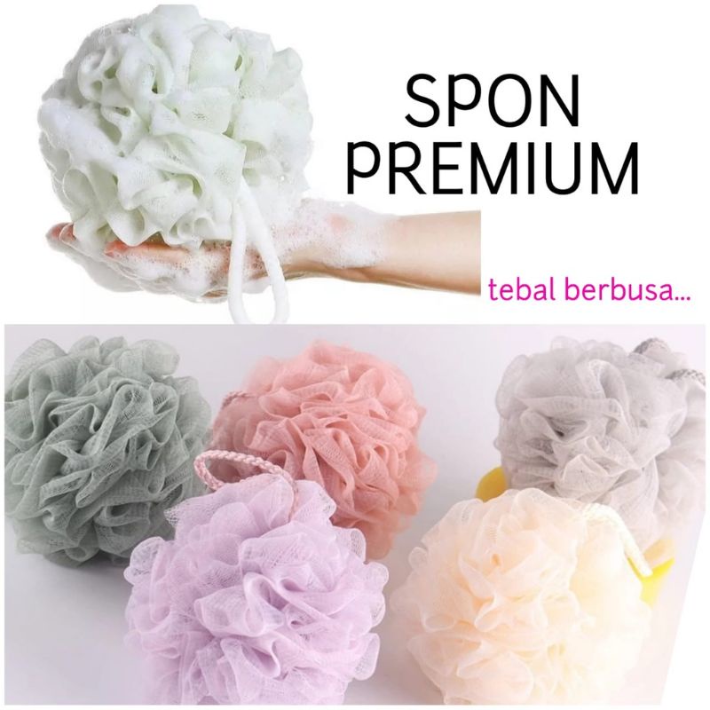 Jual Spons Mandi Premium / Bath Shower Puff / Alat Sponge Jaring Mandi ...