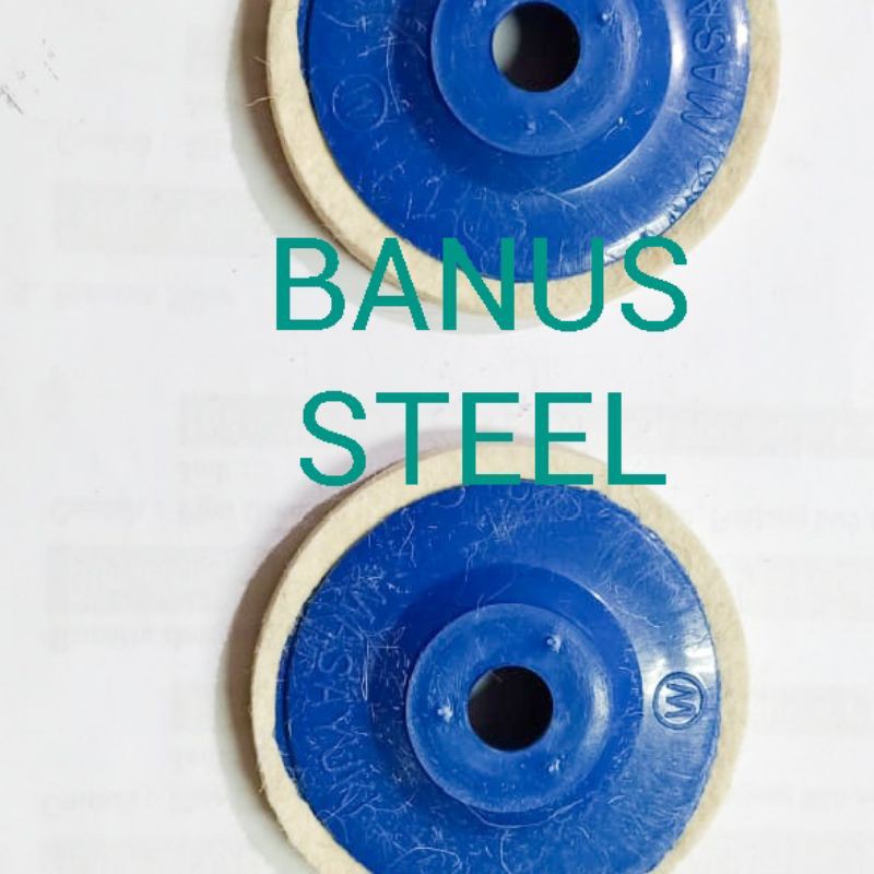 Spon wool putih 4" inch gerinda spon poles stainless 4" inch mata ...