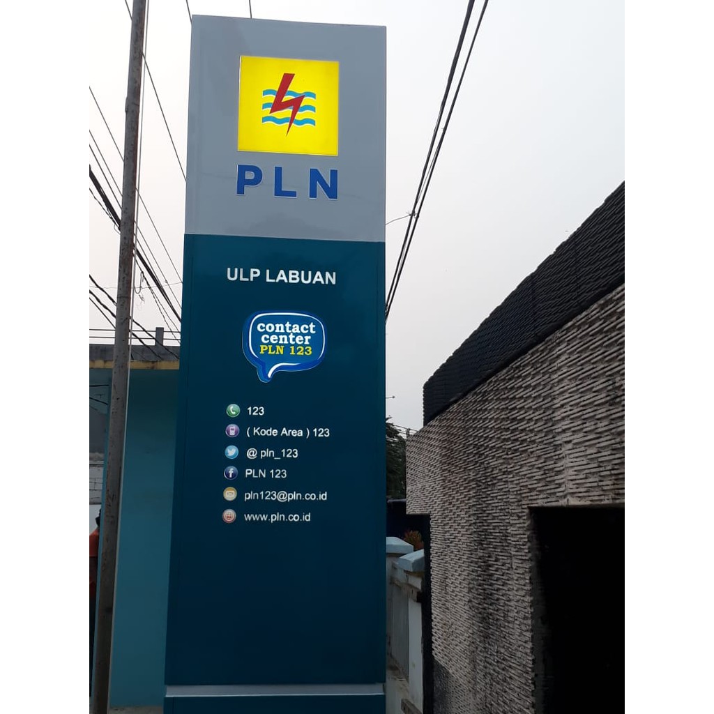 Jual Totem PLN Tangerang Pylon sign Tangerang | Shopee Indonesia
