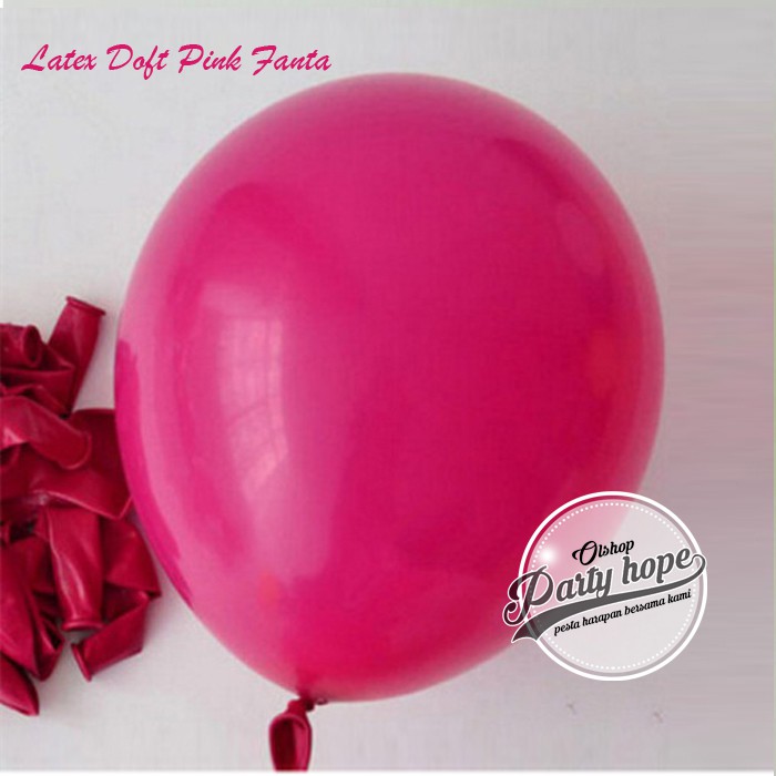 Jual Balon Doff pink tua / Balon Doff / Balon Warna pink tua / Balon ...