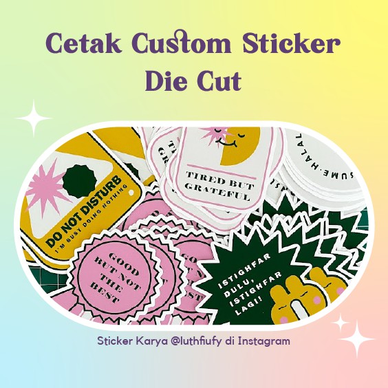 Jual Cetak Custom Cutting Sticker / Stiker Vinyl Die Cut Indonesia ...
