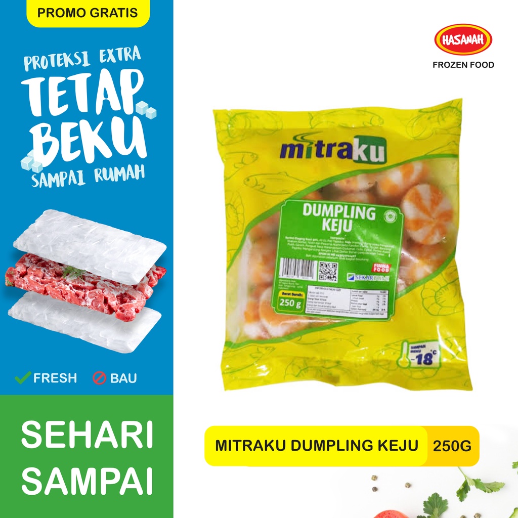 Jual Fish Dumpling Cheese Mitraku 250 500 Gr Frozen Food Dumpling Keju ...