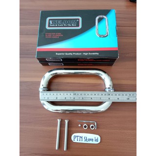 Jual Handle Pipa C 25 X AS 20 Cm Handle tarik Pintu Kaca SS WELDOM ...