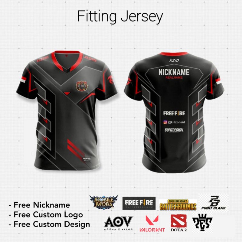 Jual JERSEY GAMING BEBAS CUSTOM LOGO SPONSOR NICKNAME FULL PRINTING ... Jual JERSEY GAMING BEBAS CUSTOM LOGO SPONSOR NICKNAME FULL PRINTING ...