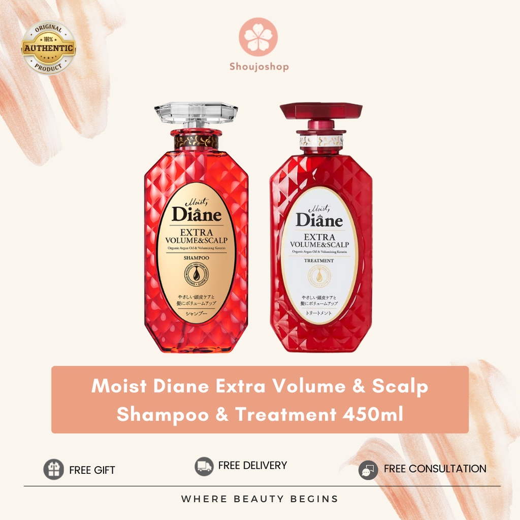 Jual Moist Diane Extra & Volume & Scalp Shampoo Treatment 450ml ...