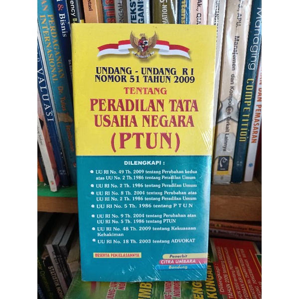 Jual undang-undang RI nomor 51 tahun 2009 tentang peradilan tata usaha ...