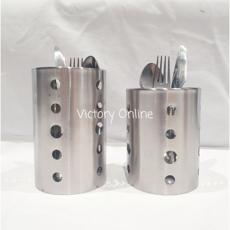 Jual Rak Alat Makan Tempat Sendok Cutlery Holder Stainless Steel ...