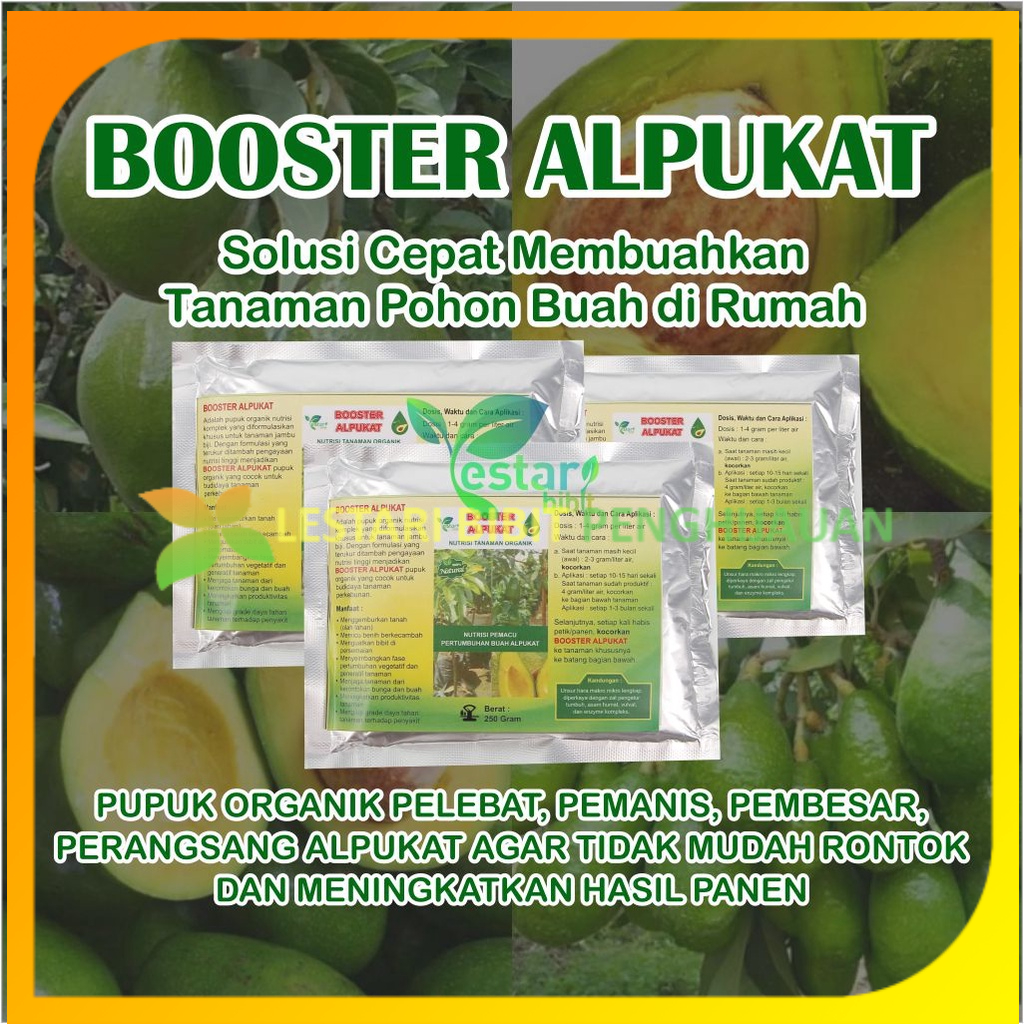 Jual Pupuk Organik Booster Buah Alpukat Penyubur Agar Cepat Berbuah | Shopee Indonesia