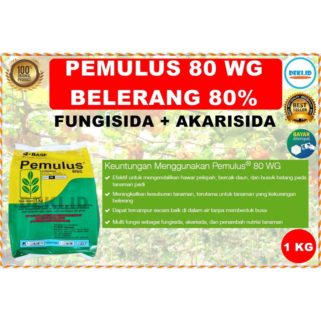 Jual Fungisida Pemulus 80 WG Sulfur Belerang 80% 1 KG Akarisida ...