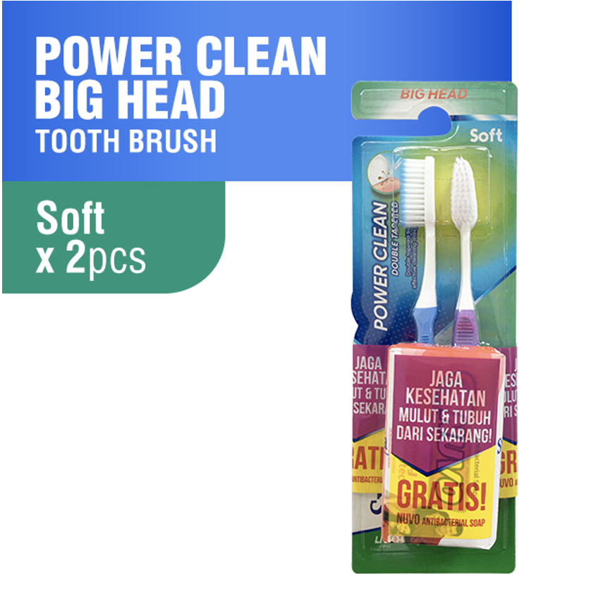 SYSTEMA Sikat Gigi Power Clean Big Isi 2 PCS | Shopee Indonesia