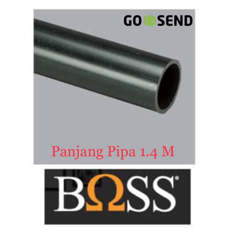 Jual Pipa Pvc High Conduit BOSS - Hitam 20mm 20 mm 1.4 Meter Belah Dua ...