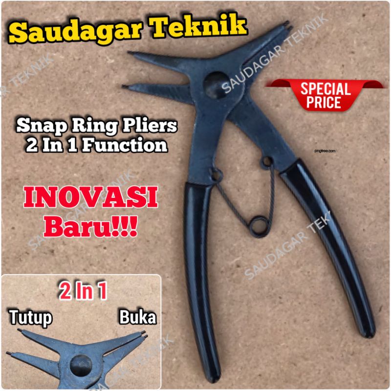 Jual Tang Snap Ring 2 Fungsi Buka Tutup Snap Ring Pliers 2 In 1 ...