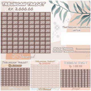 Jual DESAIN CELENGAN TARGET | TABUNGAN TARGET (DARI KERTAS STIKER ...