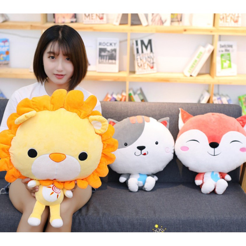 Jual [LOGU] Bantal selimut 3D, balmut animal lucu, Bantal dengan ...