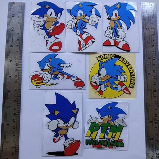 Jual Sticker Cutting Sonic ukuran Perlembar campur | Shopee Indonesia